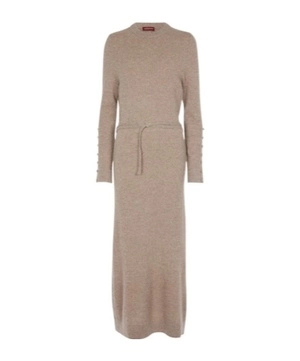 Altuzarra Alice Belted Cashmere Sweater Dress - Nude