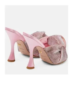 Giambattista Valli Crystal-embellished Satin Sandals