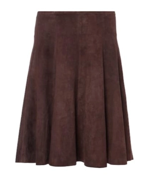 Stouls Rosalba Suede Midi Skirt - Red