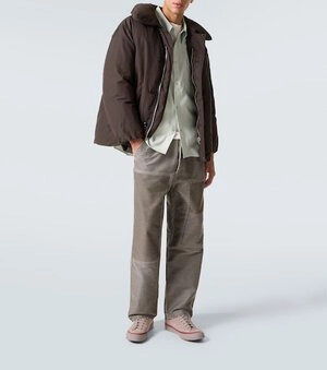 Visvim Pastoral Patchwork Striped Cotton Wide-leg Pants