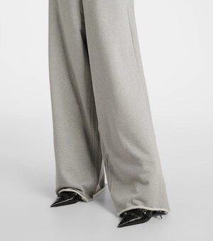 Vetements Oversized Cotton-blend Jersey Wide Leg Sweatpants