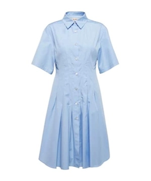 Marni Poplin Shirt Dress - Blue