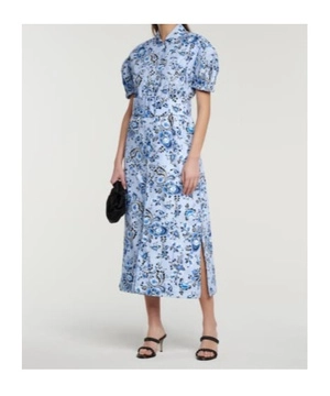 Erdem Frederick Cotton Poplin Midi Dress