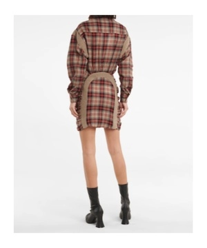 Stella McCartney Checked Wool Shirt Minidress