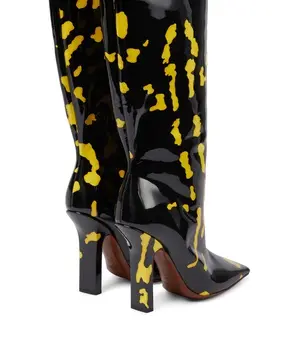 Vetements Printed Over-the-knee Boots