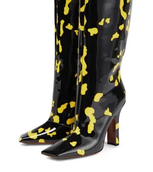 Vetements Printed Over-the-knee Boots