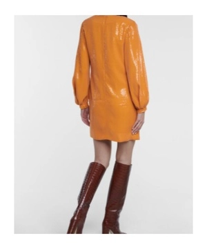 Halpern Sequined Minidress
