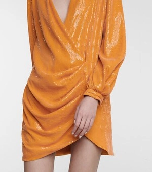 Halpern Sequined Minidress