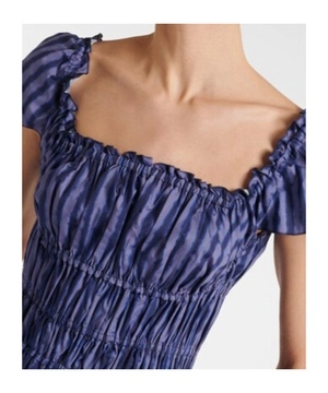 Altuzarra Ruched Cotton-blend Midi Dress
