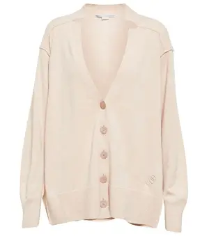 Stella McCartney Cashmere And Wool Cardigan - Nude