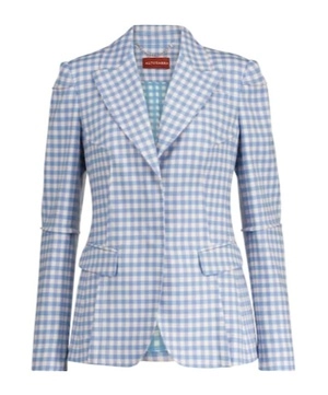 Altuzarra Logo Plaid Blazer - Blue
