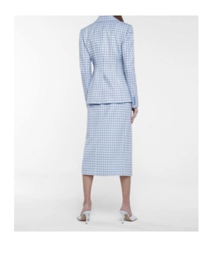 Altuzarra Logo Plaid Blazer