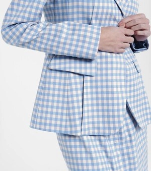Altuzarra Logo Plaid Blazer