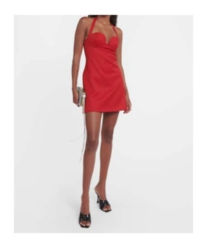 Magda Butrym Virgin Wool Halterneck Minidress