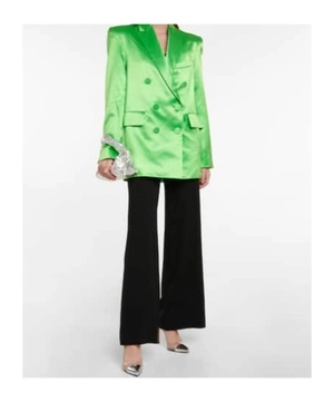 Alex Perry Carlton Cotton And Silk Satin Blazer