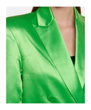 Alex Perry Carlton Cotton And Silk Satin Blazer