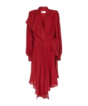 Alexandre Vauthier Checked Wrap Dress - Red