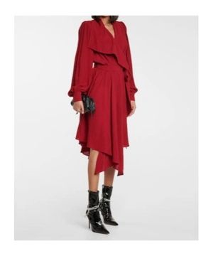 Alexandre Vauthier Checked Wrap Dress