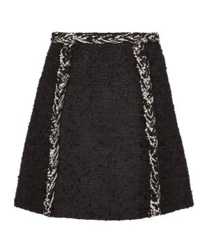 Giambattista Valli Tweed Miniskirt - Black
