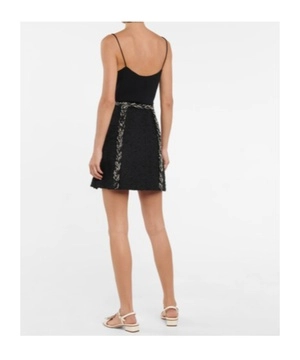 Giambattista Valli Tweed Mini Skirt With Braided Trim