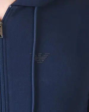 Emporio Armani Zip-up Hooded Long-sleeve Sweater