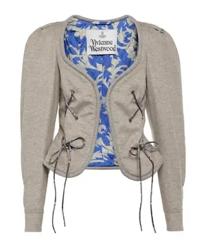 VIVIENNE WESTWOOD Gexi Spencer Wool-blend Jacket - Nude