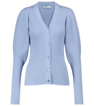SAFIYAA LONDON Indre Wool-blend Cardigan - Blue
