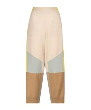 Stella McCartney Wool High-rise Straight Pants - Nude