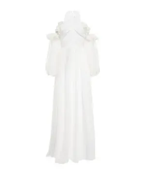 Giambattista Valli Off-the-shoulder Silk Gown - White