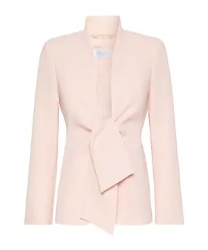 Max Mara Long-sleeved Casual Jacket - Pink