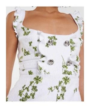 Giambattista Valli Embroidered Bouclé Minidress