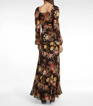 Veronica Beard Long Sleeve Printed Dress