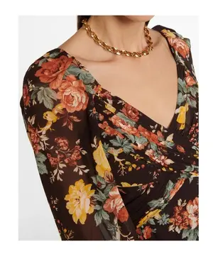 Veronica Beard Long Sleeve Printed Dress