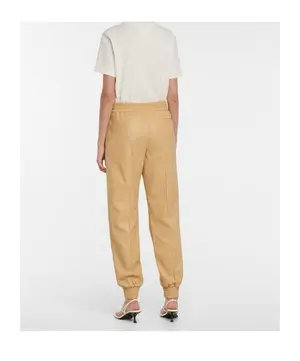 JIL SANDER Ankle-zip Leather Pants
