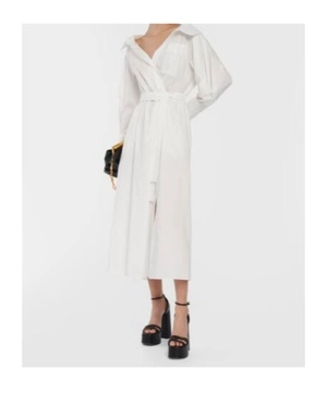Altuzarra Lyddy Cotton-blend Wrap Midi Dress