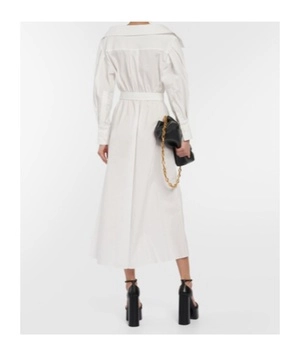 Altuzarra Lyddy Cotton-blend Wrap Midi Dress