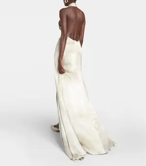 Coperni Floral Asymmetric Dress Skirt