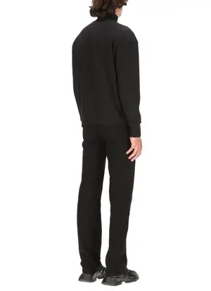 MSGM Logo Printed High Neck Sweatshirt