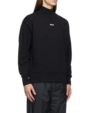 MSGM Logo Printed High Neck Sweatshirt