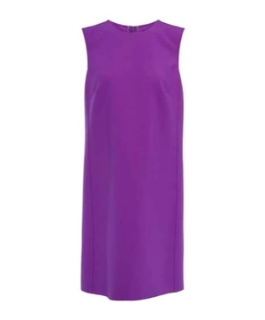 Oscar De La Renta Wool-blend Minidress - Purple