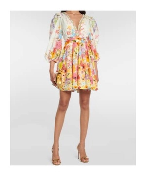Camilla Sunlight Symphony Cotton And Silk Minidress
