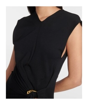 JIL SANDER Virgin Wool Midi Dress