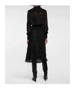 Tory Burch Velvet Devoré Midi Dress