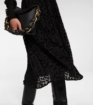 Tory Burch Velvet Devoré Midi Dress