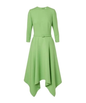 Oscar De La Renta Asymmetrical Midi Dress