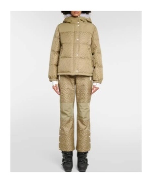 YVES SALOMON Logo Shearling-trimmed Down Jacket