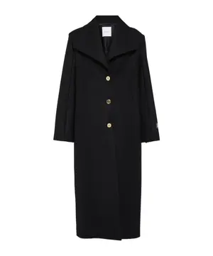 PATOU Single-breasted Coat - Black
