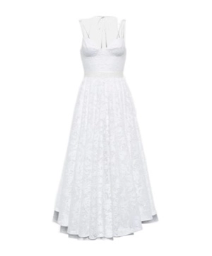 Erdem Bridal Rea Lace Fit And Flare Midi Dress