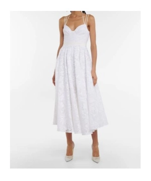 Erdem Bridal Rea Lace Fit And Flare Midi Dress