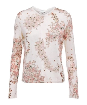 Giambattista Valli Floral Cashmere And Silk Cardigan - Nude